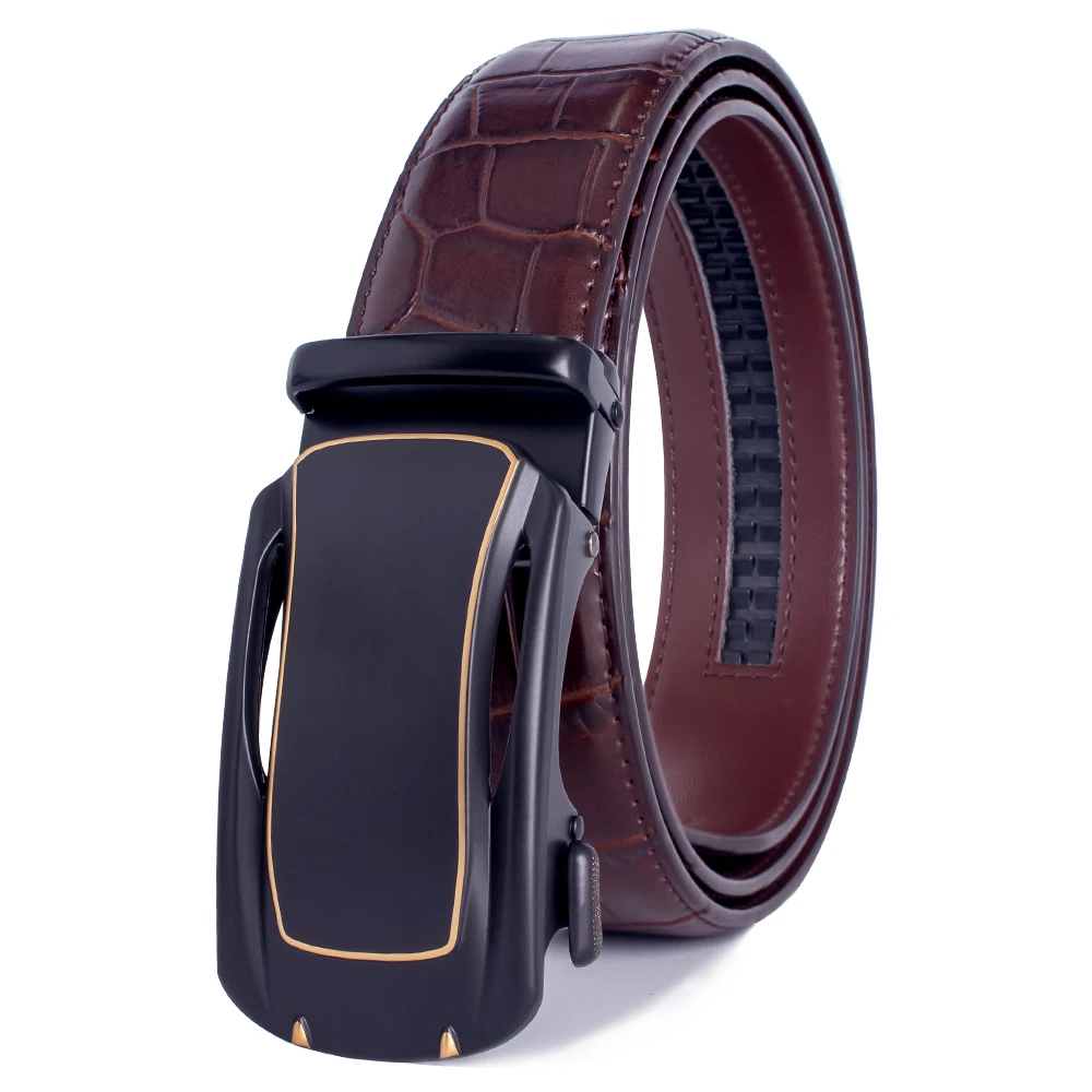 Men-Belts-High-Quality-Genuine-Leather-Alloy-Automatic-Buckle-High ...