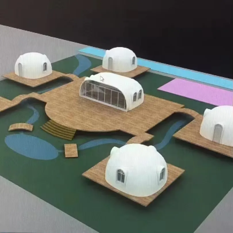 Dome-circular-module-Prefab-Bubble-house-modules-for-residence-home ...