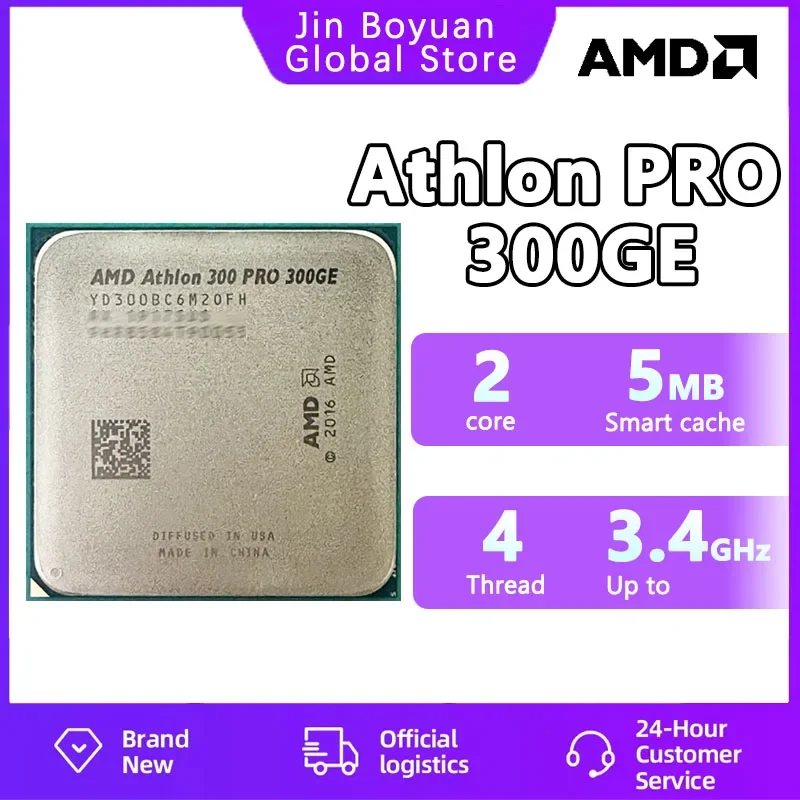 AMD Novo Athlon X2 PRO 300GE X2 PRO 300GE 3,4 GHz Dual-Core Quad-Thread ...