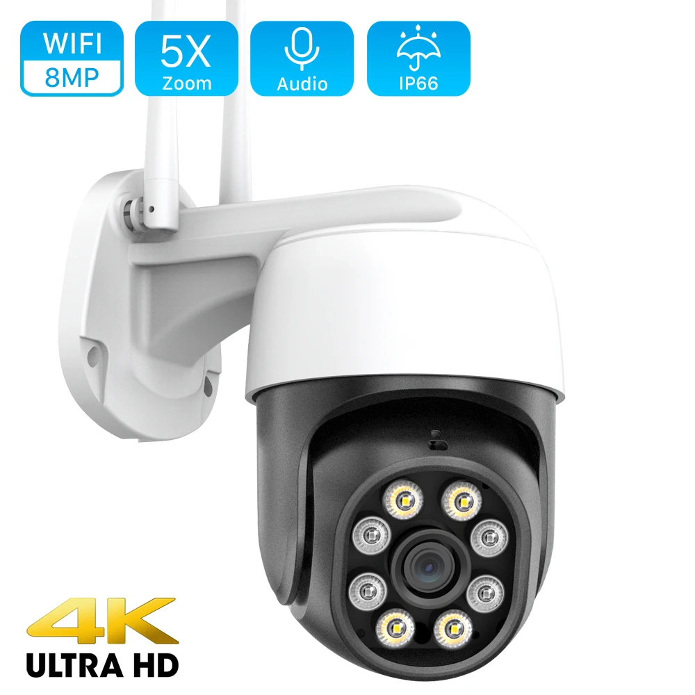 8mp 4k Wifi Ptz Camera Mini 5mp Ip Camera Outdoor 3mp Hd Ai Tracking ...