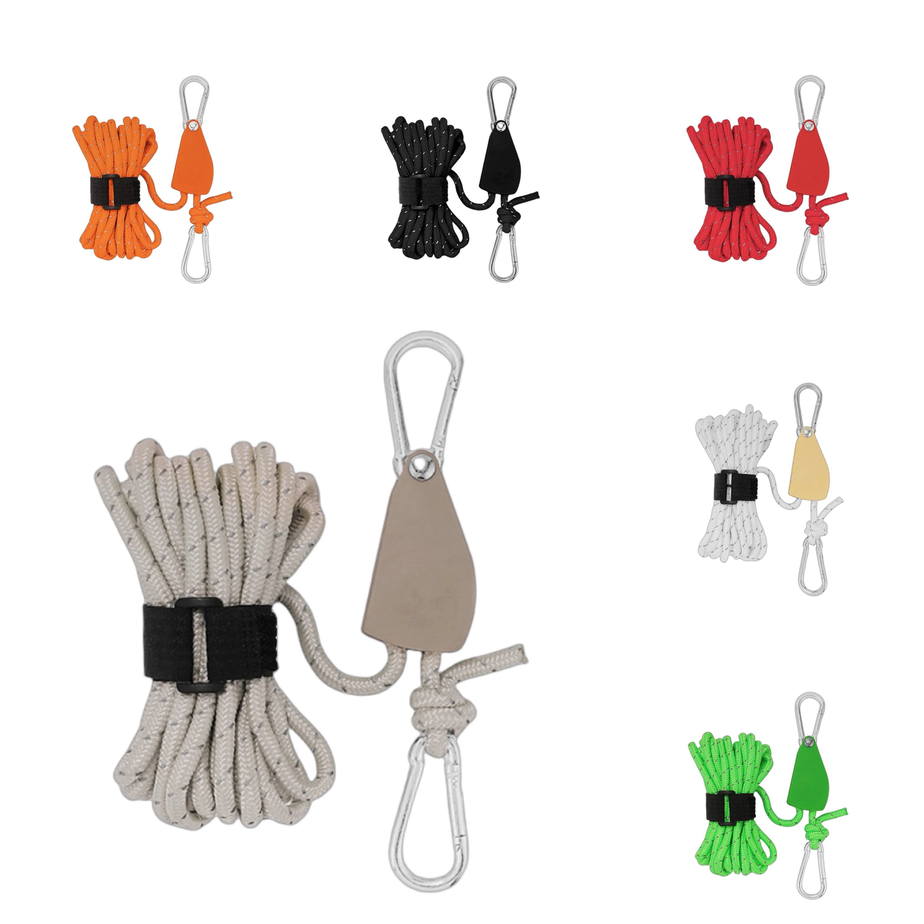 4/5M Camping Rope Tent Adjustable Rope Fastener Fixed Buckle Pulley ...