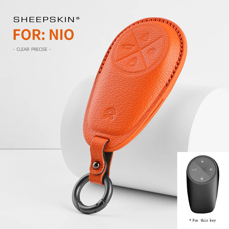Fashion-sheepskin-Car-Remote-Key-Case-Cover-For-Nio-ET5-2022-2023-2024 ...