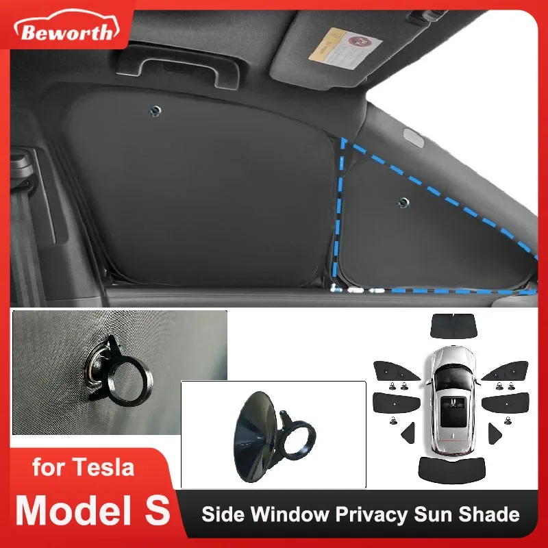 ModelS-Upgrade-Privacy-Side-Window-Sunshade-for-Tesla-Model-S-2024-Car ...