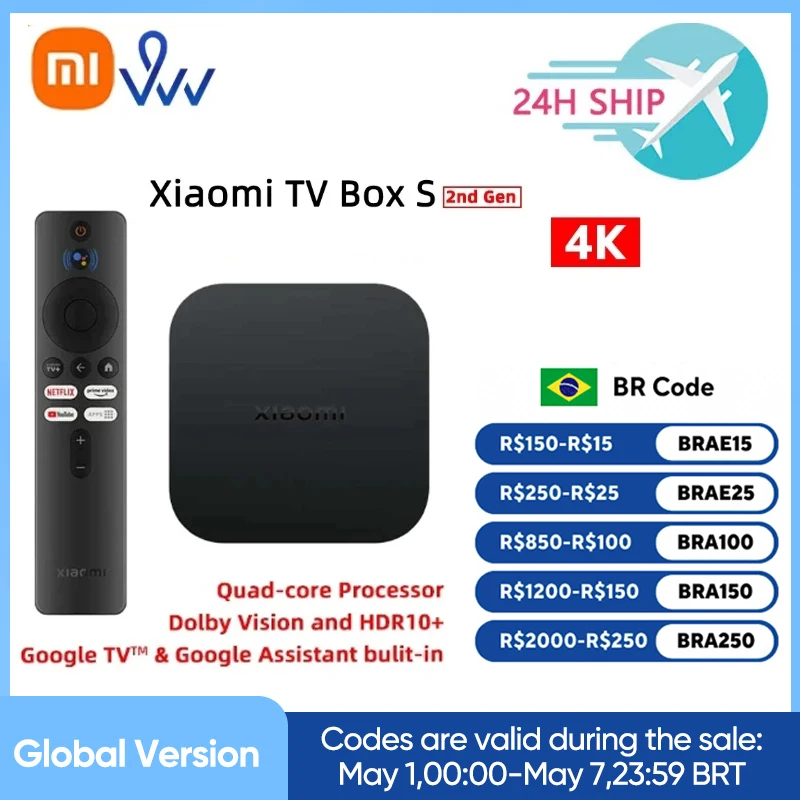Global-Version-Xiaomi-Mi-TV-Box-S-2nd-Gen-4K-Ultra-HD-Quad-core ...