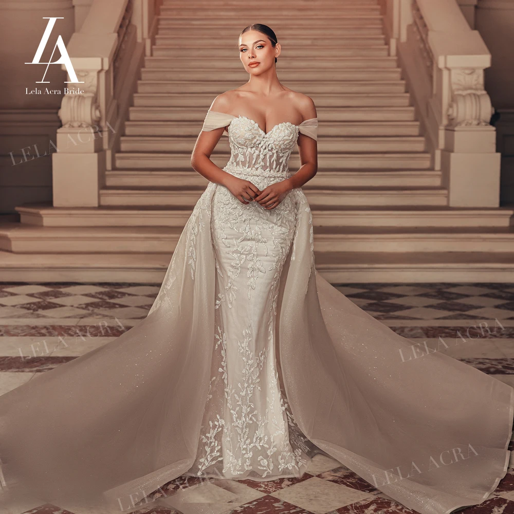 LelaAcra-Off-the-Shoulder-Wedding-Dress-2024-Sweetheart-Mermaid ...