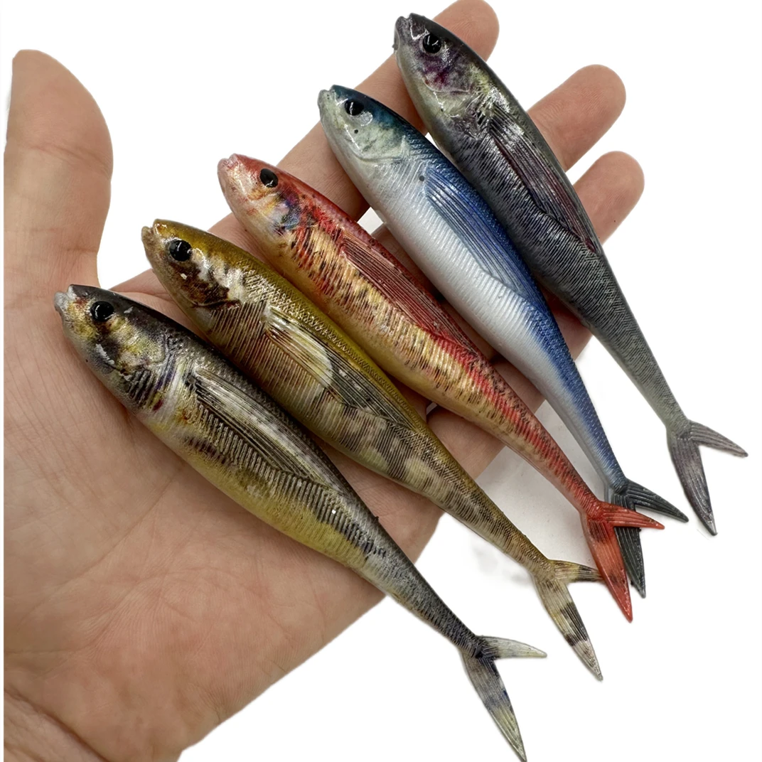 11g 12.5cm 3D Fishing Trolling Tuna Mackerel Seawater Bait Lures Soft ...