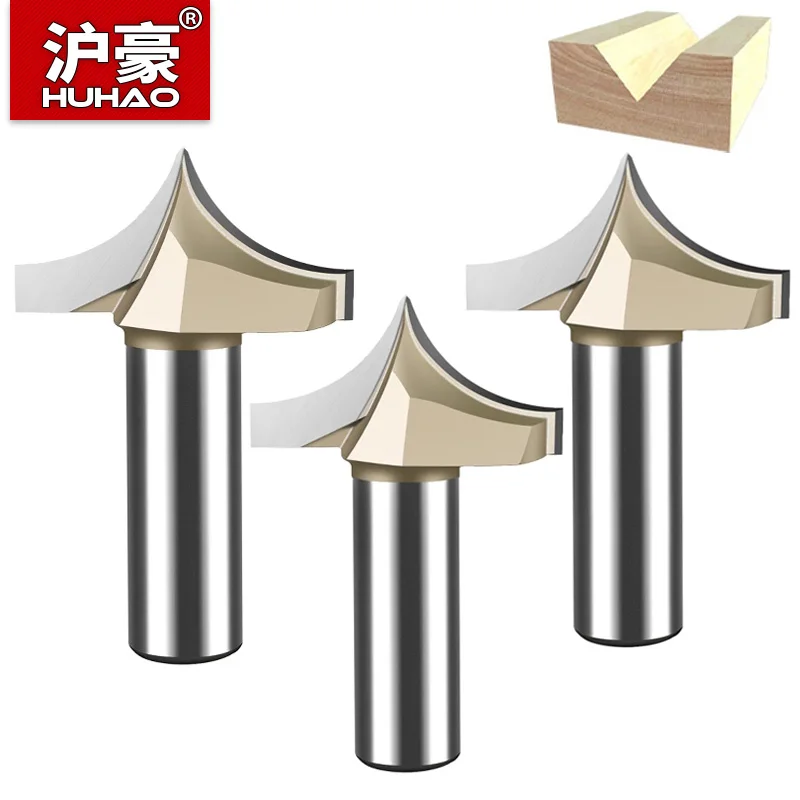 HUHAO 1pc 1/4" 1/2" Shank Woodworking Cutter Double Edging Router Bits ...