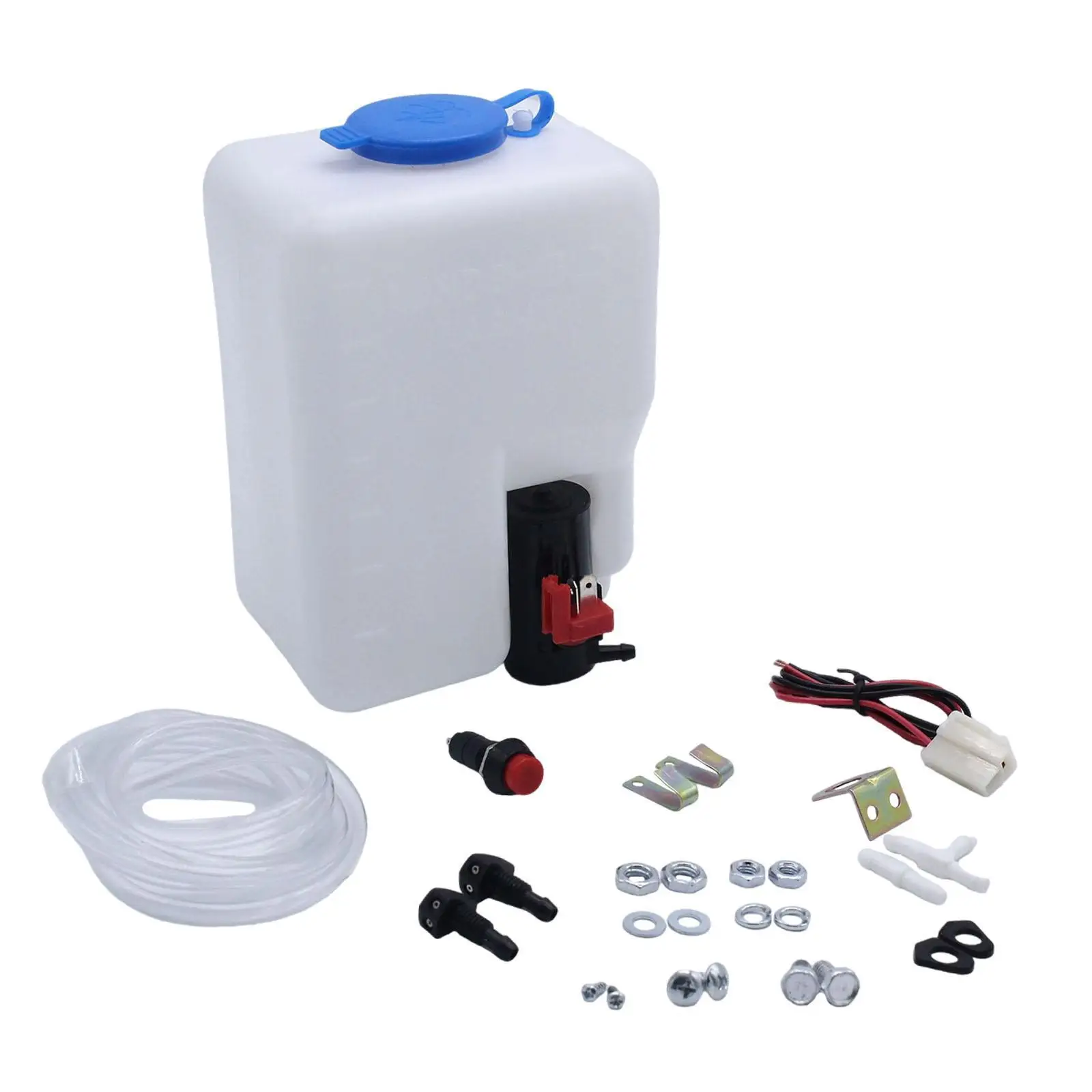 Windscreen Washer Bottle Kit Universal Premium Car Windshield Washer ...