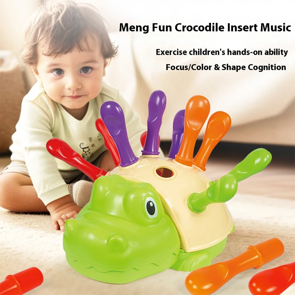Crocodile-Montessori-Toys-Baby-Concentration-Training-Early-Education ...