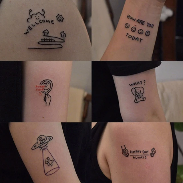 Simple Face Tattoos For Men