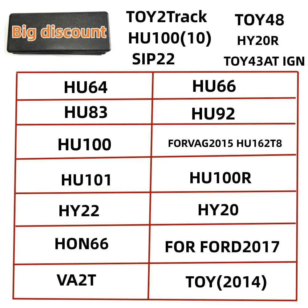 Lishi-2-in-1-HU64-HU66-HU83-HU92-HU100-HU162T8-HU101-HU100R-HY20-HY22 ...
