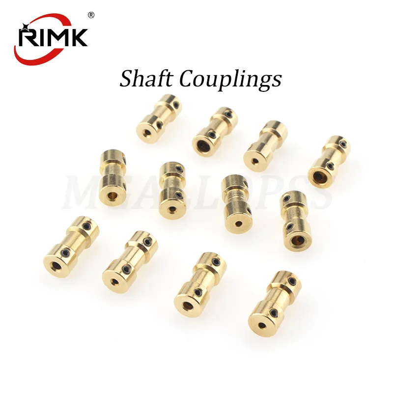 2pcs Drive Shaft Connector Motor Shaft Coupling Copper Coupling with ...