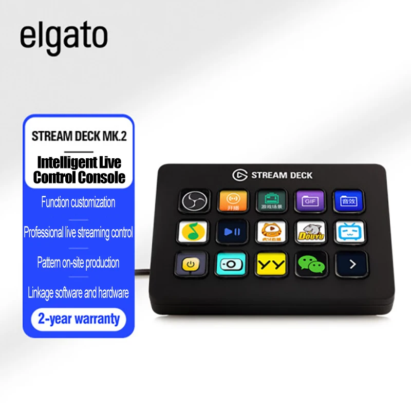 Elgato-Stream-Deck-MK-2-controlador-de-estudio-15-teclas-macro-acciones-de-disparo-en ...