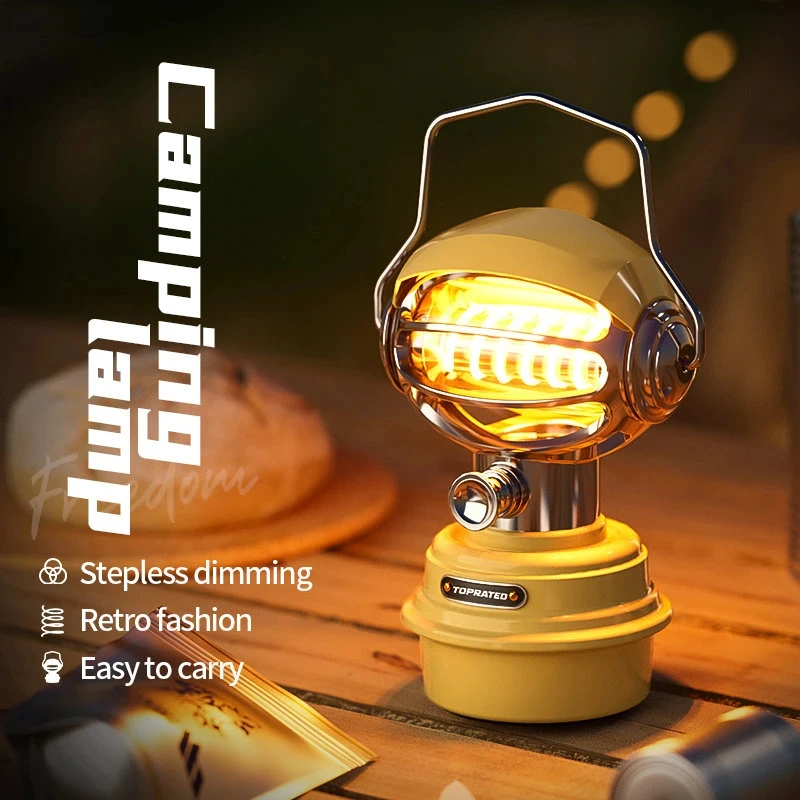Rechargeable-Camping-Lights-Portable-Torch-Tent-Lantern-Work ...