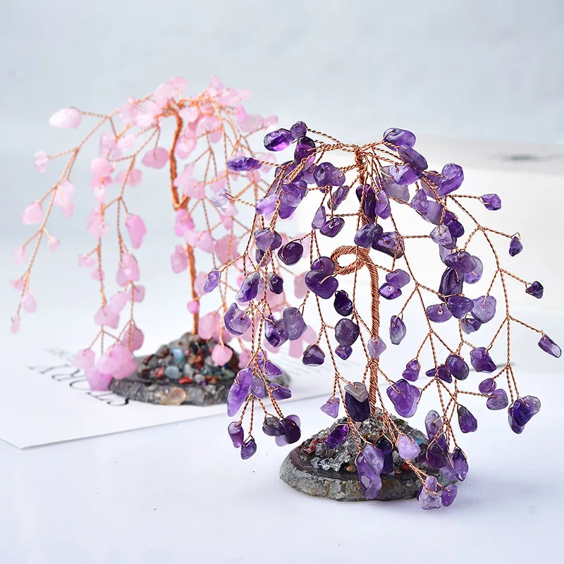 1PC-Natural-Tree-Of-Life-Amethyst-Healing-Crystal-Gem-Weeping-Willow ...