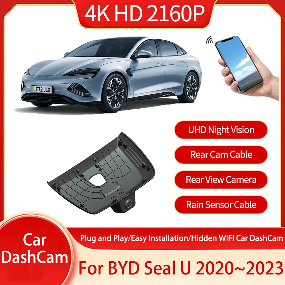 For BYD Seal U Song Plus 2020 2021 2022 2023 Night Vision Driving ...