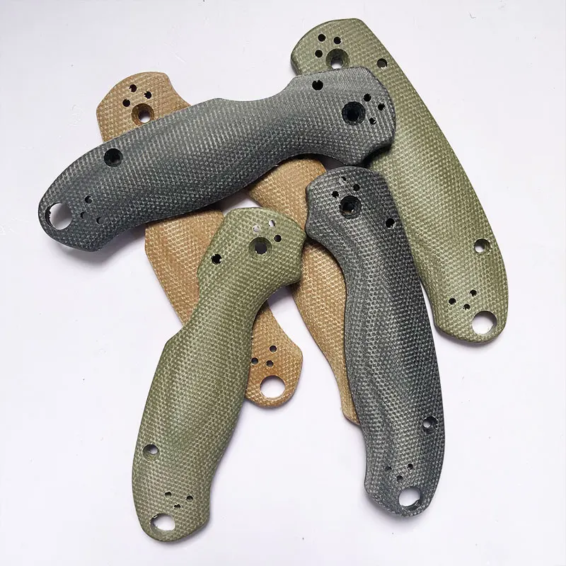 A Pair Folding Knife Accessories Custom Cross fade Micarta Scales Shank ...