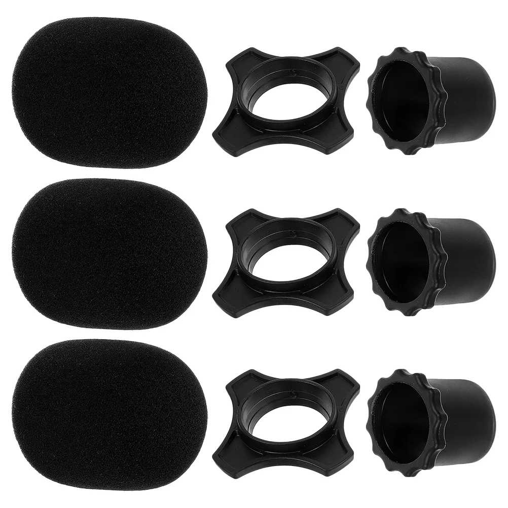 3-Sets-Sponge-Protective-Mic-Covers-For-Microphones-Protector-Universal ...