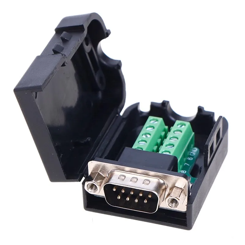 DB9-serial-COM-transfer-free-solder-terminals-RS232-female-connector ...