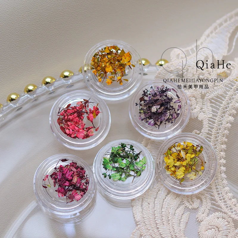 1Box-Real-Flower-Nail-Art-Acrylic-Rhinestone-For-Nail-Decal-Tips-Craft ...