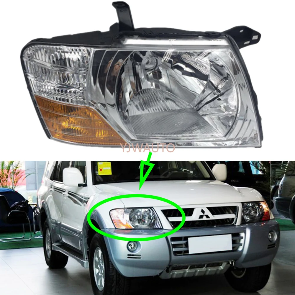 Headlights-For-Mitsubishi-Pajero-Headlamp-Assembly-Daytime-Running ...