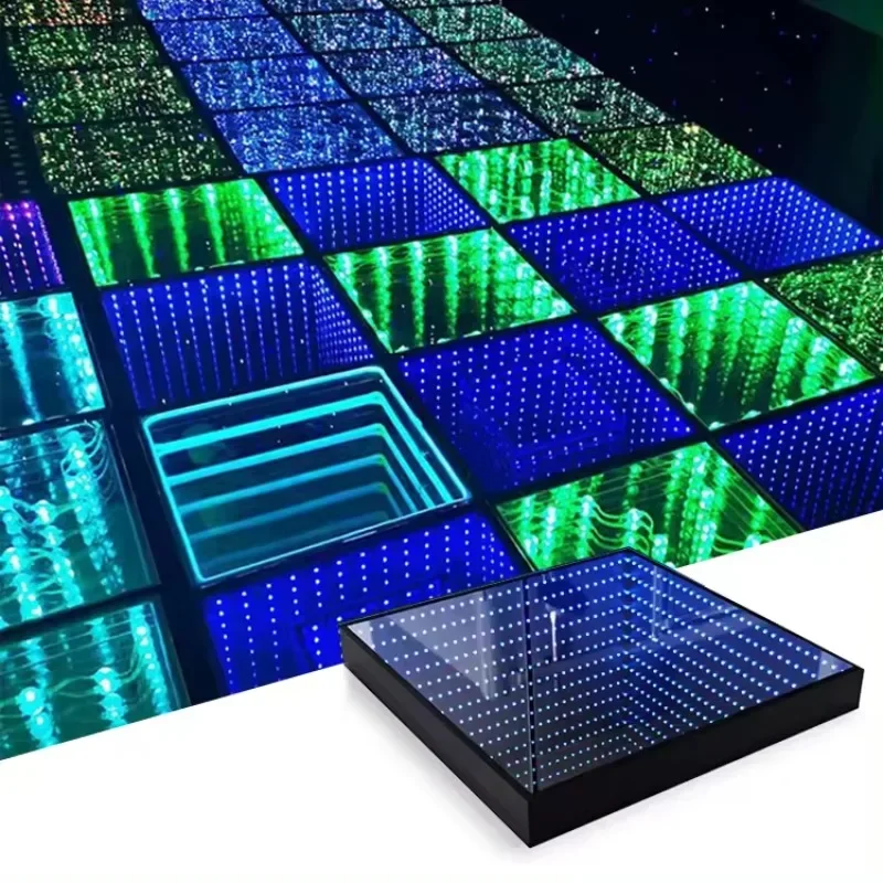 Party-Pixel-3D-Mirror-Infinity-Dancing-Floor-Panel-Pista-de-Baile-Led ...