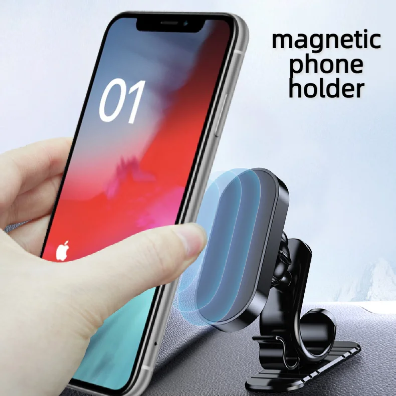 Magnetic-Plate-Car-Phone-Holder-Small-360-Rotation-Magnet-Mount-Mobile ...