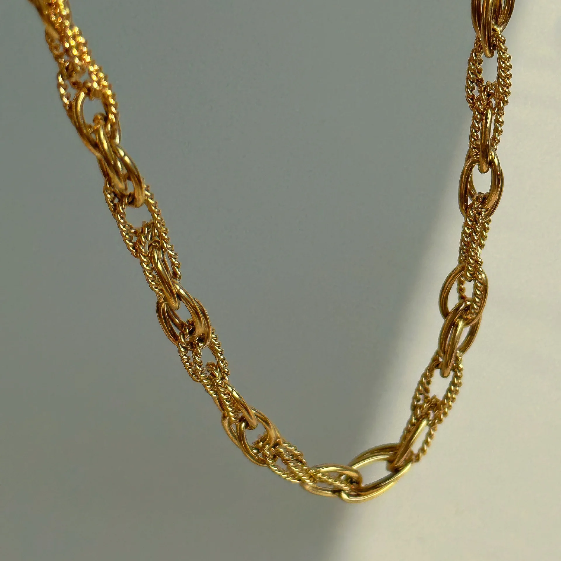 New ins Stainless Steel Winding Bouquet Chain Necklace For Women Girls ...