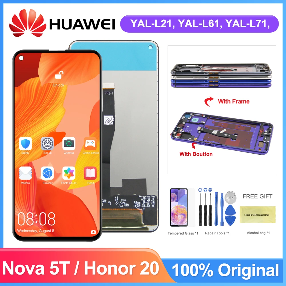 6.26'' Original Lcd For Huawei Nova 5t Nova5t Lcd Display Touch Screen ...