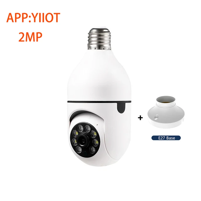 Tuya 5mp Smart Wifi Camera Alexa Voice Control 1920 *1080p Bulb E27 ...