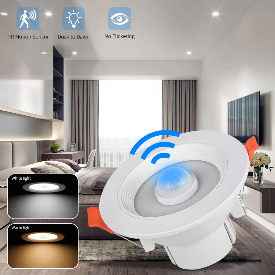 LED-Downlight-5W-10W-15W-20W-LED-PIR-Motion-Sensor-Recessed-Downlight ...