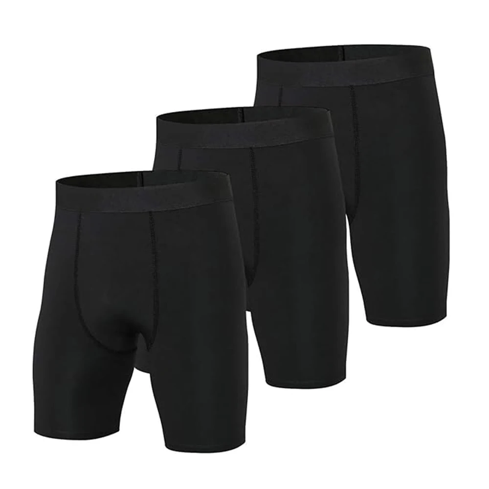3 Pack Compression Shorts Men Basketball Running Athletic Underwear ...