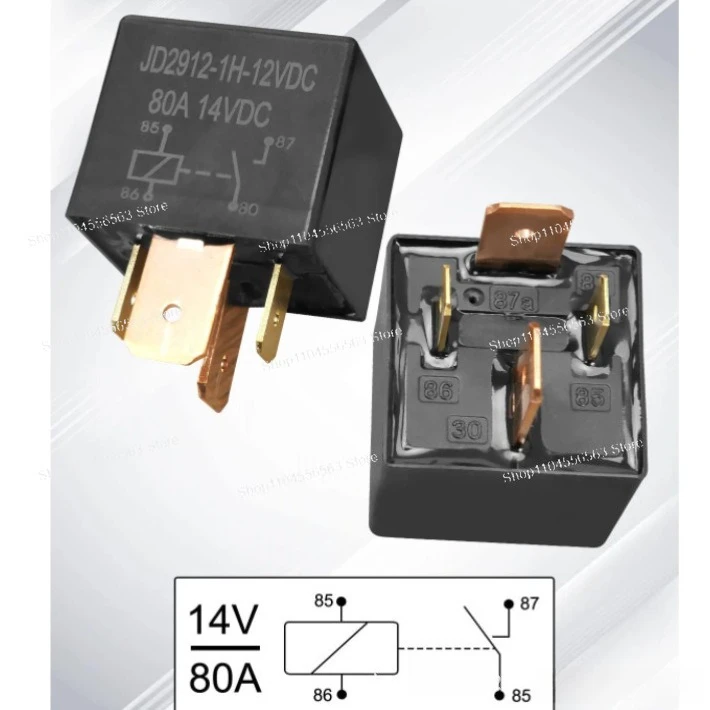 2-Way 80A Fuse Box, Pre-Wired Relay Block for 12V Trailer Systems ...