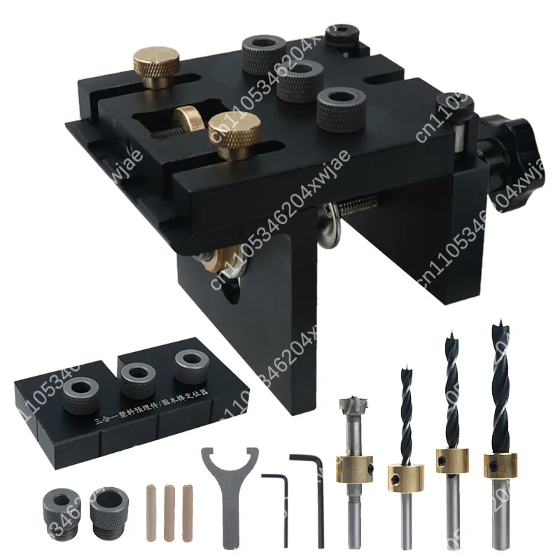3-in-1 Furniture Drilling Jig System Kit, Dowel Hole Locator for Board ...