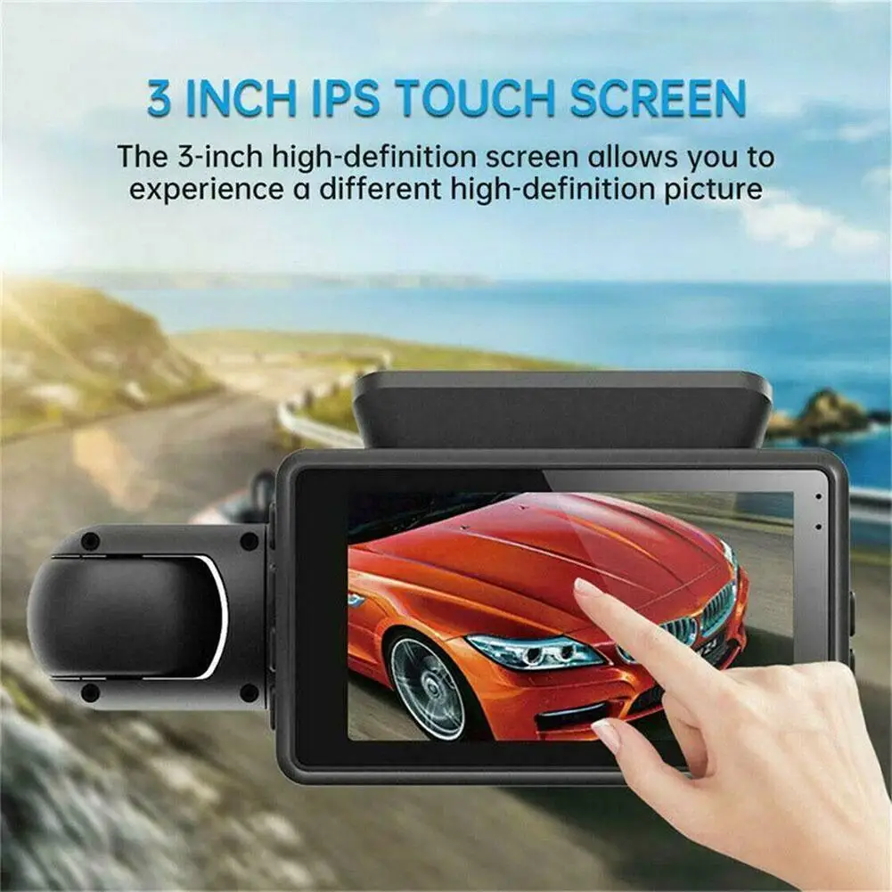 2 Lens Car Video Recorder HD1080P Dash Cam Car Black Box 3.0inch IPS ...