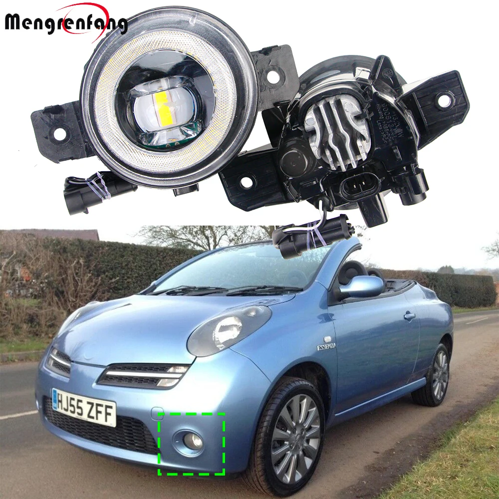 2 Pieces 30W H11 Car Angel Eye LED Fog Light Daylight DRL Accessories ...
