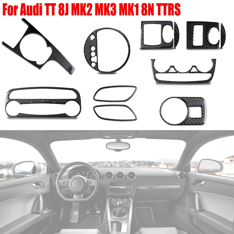 For-Audi-TT-2008-2014-8J-8N-MK2-MK3-MK1-TTRS-Real-Carbon-Fiber-Window ...