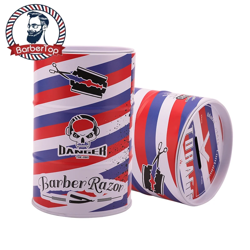 Blade Dispenser Box Razor Blade Disposal Case Barber Shop Storage Bank ...