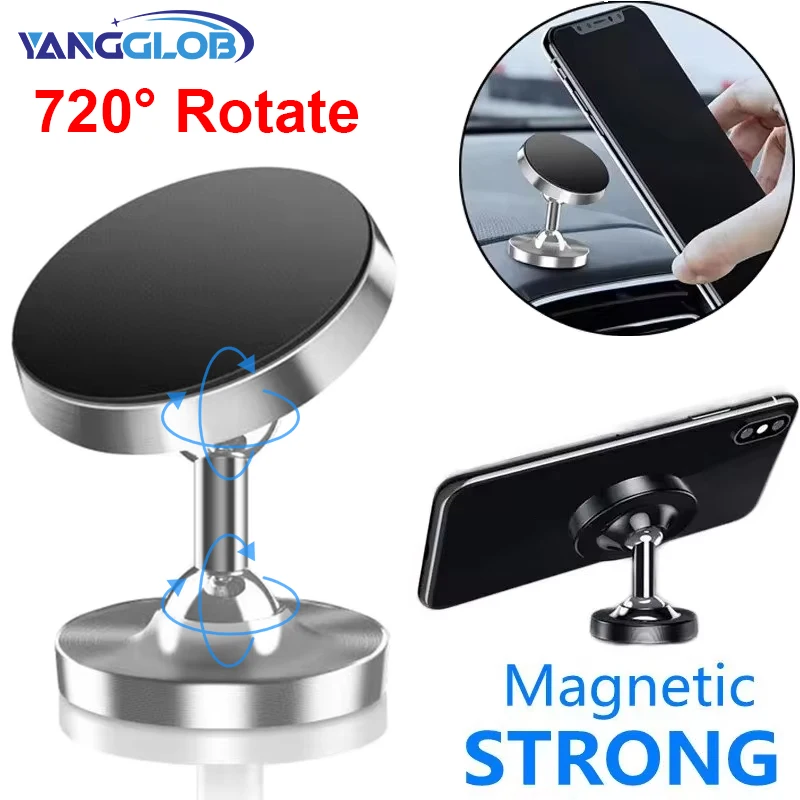 Creative-Dual-Axis-Alloy-magnetic-car-bracket-720-rotation-Double-ball ...