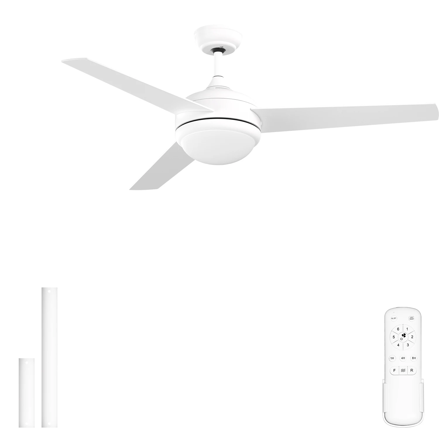 LUNA-52-Ceiling-Fan-with-Light-Remote-Control-3-Blades-6-speed-Low ...