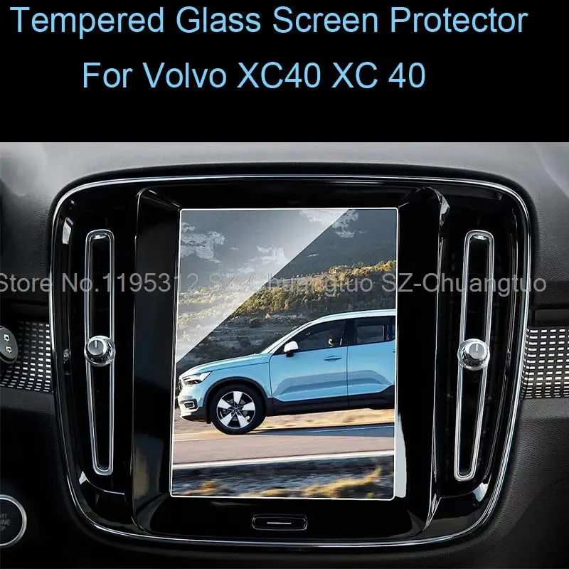 Tempered Glass Screen Protector For Volvo XC40 XC 40 2018 2019 8.7 Inch ...