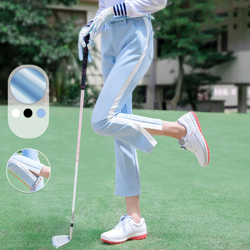 Womens-Golf-Pants-High-Elastic-Pants-Leggings-Women-Flared-Slim-Sport ...