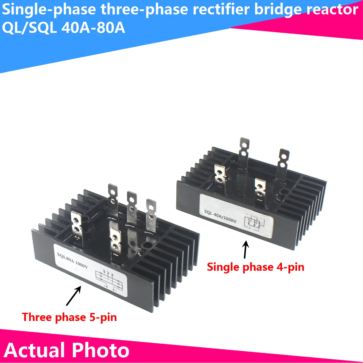 Generator three-phase bridge rectifier bridge pile QL/SQL 40A/60A/80A ...