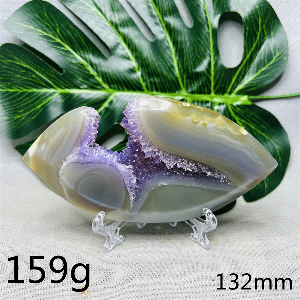 Natural-Gemstone-Geode-Agate-Rune-Eye-Free-Form-Rainbow-Crystal-Home ...