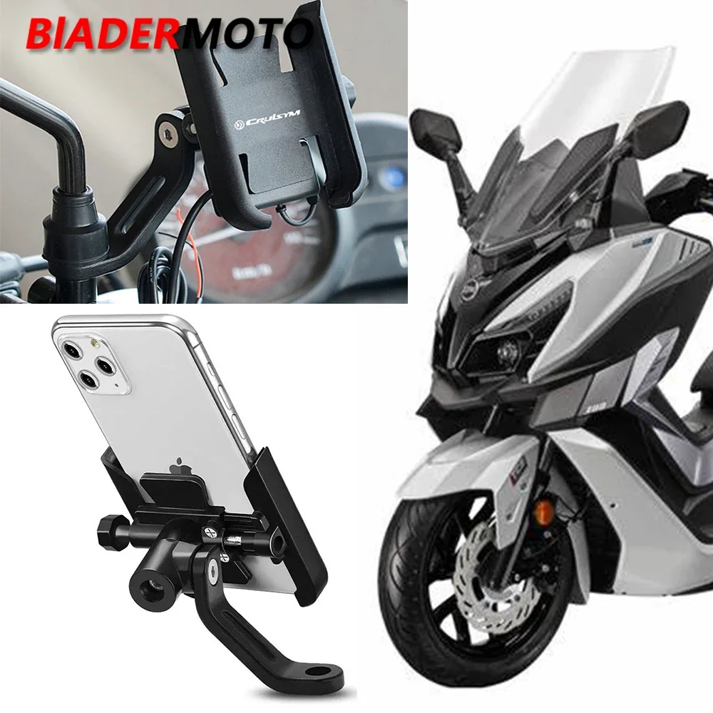 New-Motorcycle-Handlebar-Mobile-Phone-Holder-GPS-Stand-Bracket-For-SYM ...