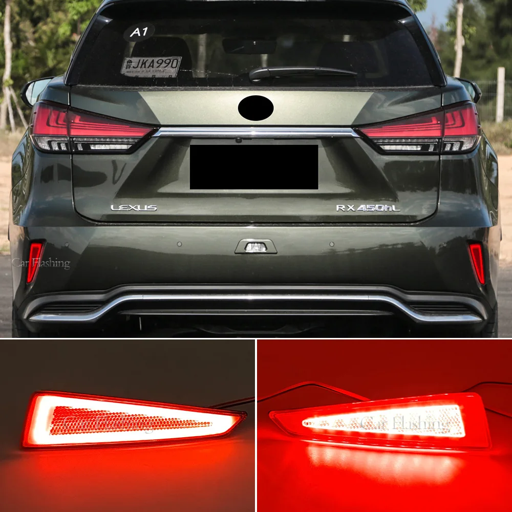 LED Car Rear Bumper Reflector Light For Lexus RX350 RX450h 2016 2020 ...