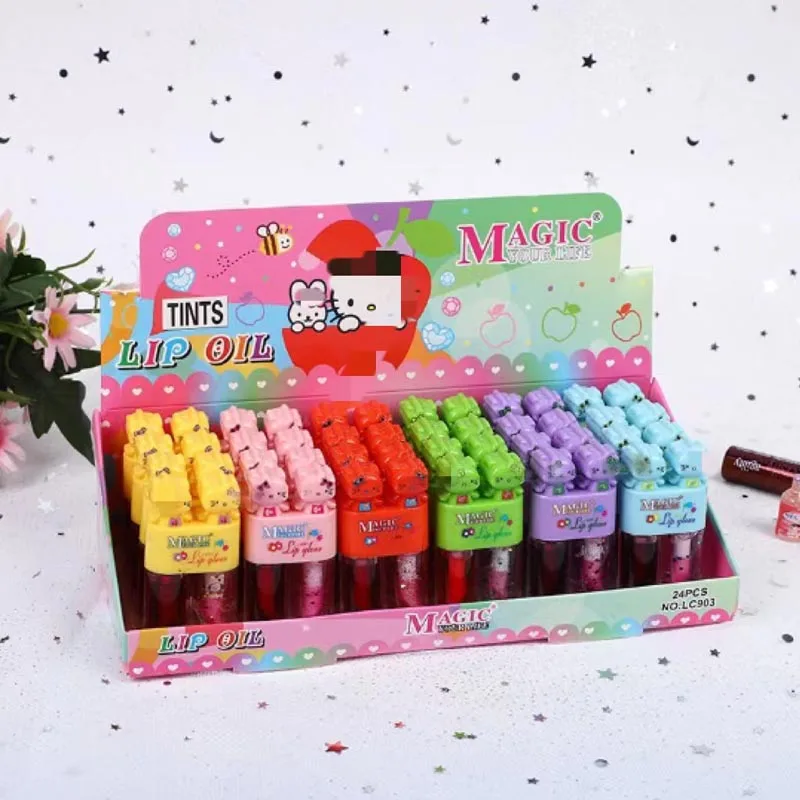 24Pcs-Cute-Hello-Lip-Gloss-Lip-Tint-6-Colors-Set-Long-Lasting ...