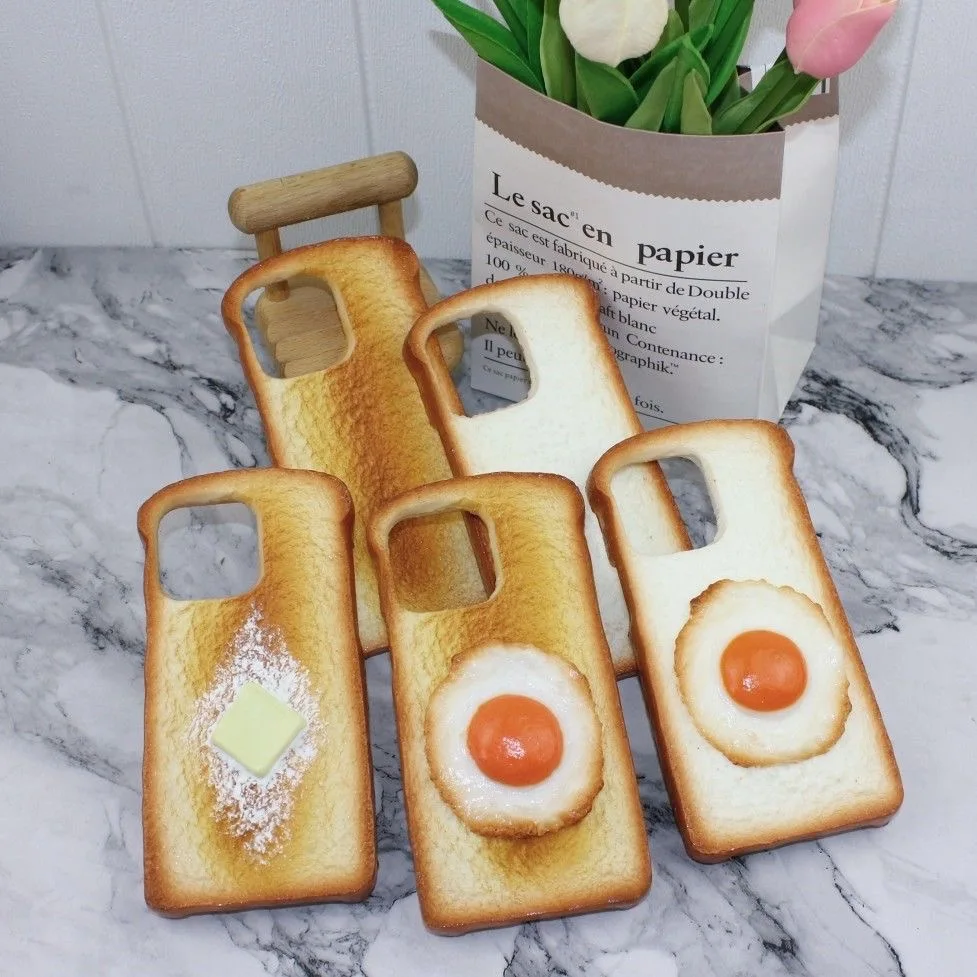 Original personalized simulation toast butter fried egg PC hard shell ...