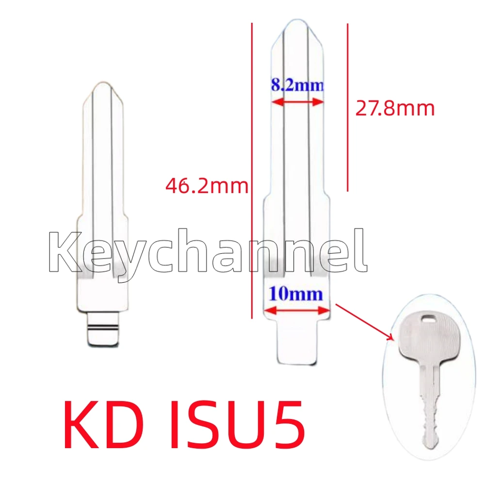 keychannel-10pcs-lot-Metal-Car-Key-Blank-ISU5-KD-Key-Blade-VVDI-Flip ...