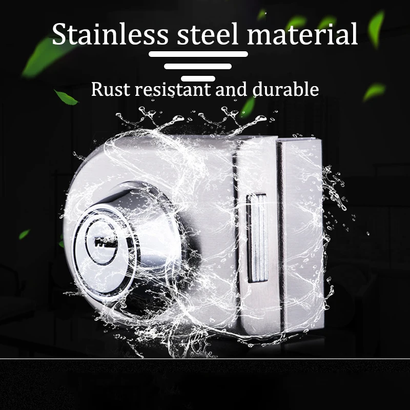 Lock Glass Door Lock For 8-12mm Frameless Double Swing Or Sliding ...